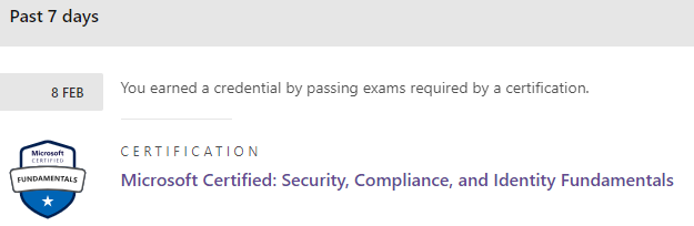 Cannot share Credentials for SC900 exam I have passed under my profile ...