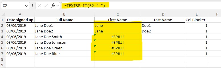 TextSplit Formula Help - Microsoft Q&A
