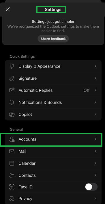 Added new email to existing Outlook something went wrong {7q6ca ...