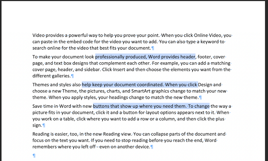 How do I copy multiple lines/text in an office 365 word document on a ...