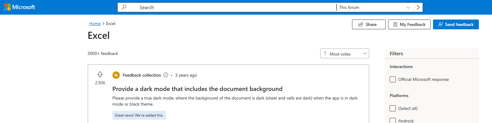 Change view in shared excel files to stop seeing other users ...