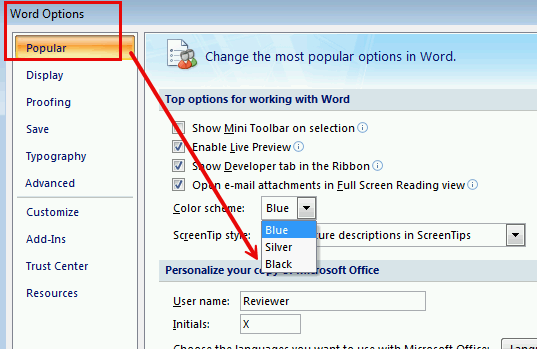 How to turn on Dark mode in Microsoft Word 2007 on my PC - Microsoft Q&A