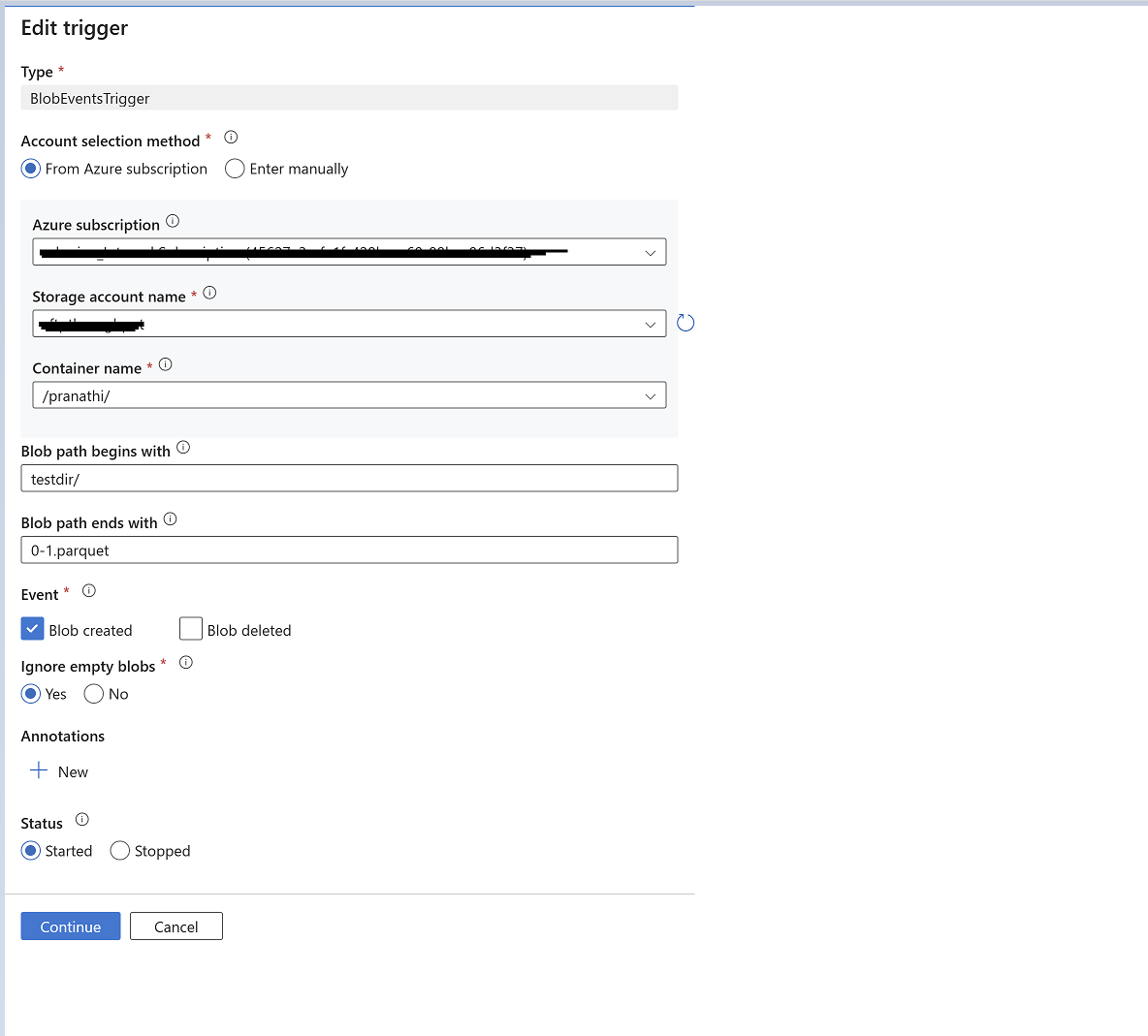 Azure blob storage trigger doesn't work - Microsoft Q&A
