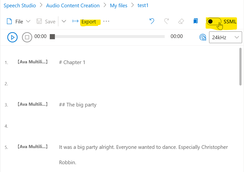 Markdown to SSML ? - Microsoft Q&A