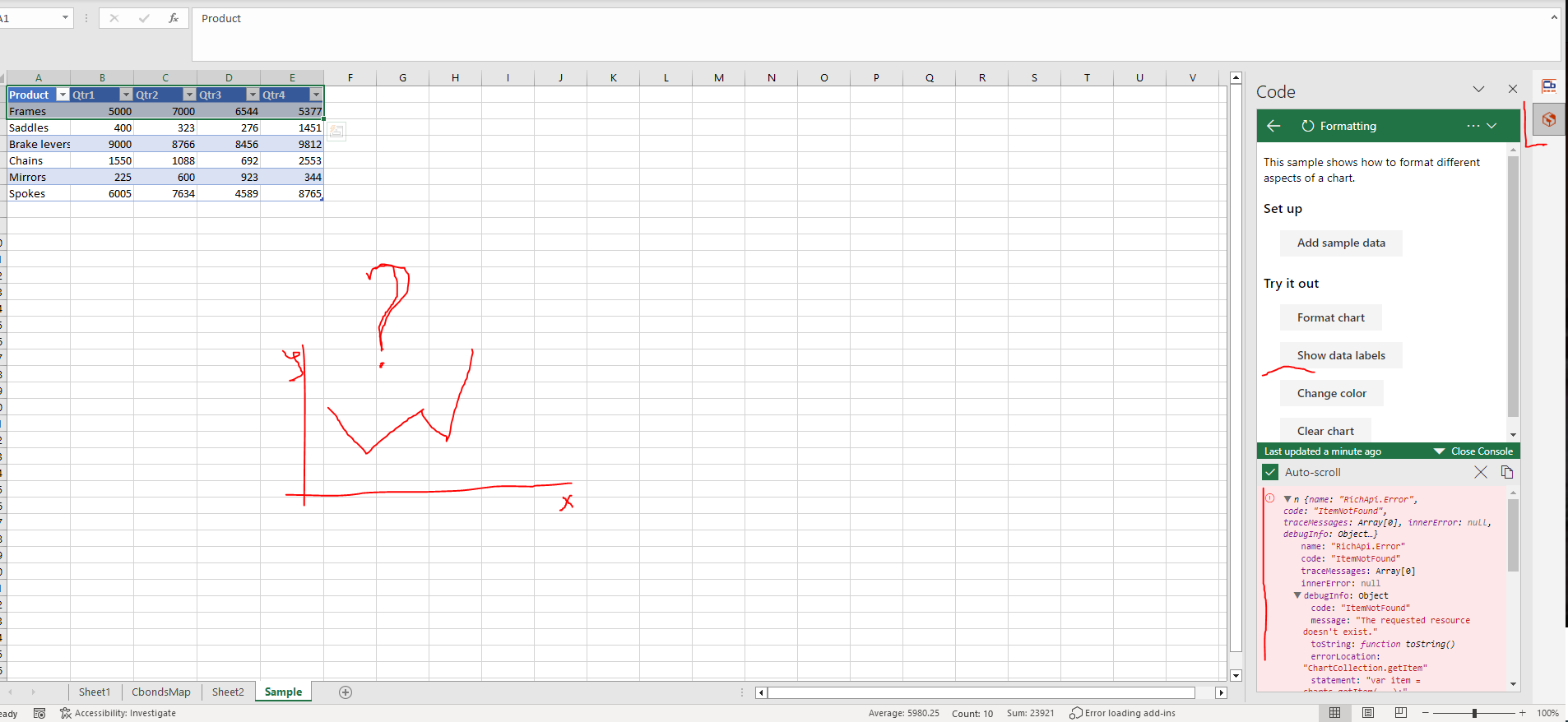 excel js addin XYScatter datalabels - Microsoft Q&A