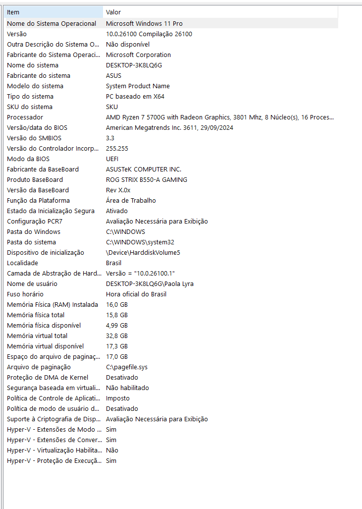como ativar o HVCI (Hypervisor-protected Code Integrity) - Microsoft Q&A