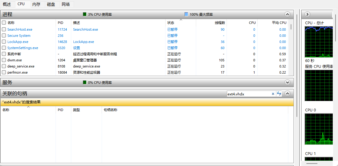 无法将磁盘“\\?\H:\wsl-ubuntu\ext4.vhdx”附加到 WSL2： 另一个程序正在使用此文件，进程无法访问。 - Microsoft Q&A