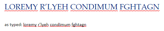 Word spell check appears to treat All caps text as UPPERCASE case now ...