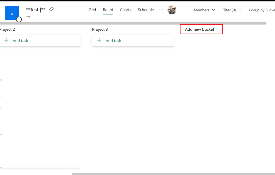 How to add a new bucket to microsoft planner - Microsoft Q&A