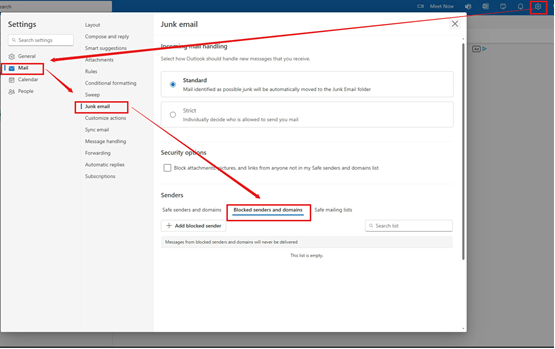 I accidentally marked an email as Spam and it's not in the SPAM folder ...