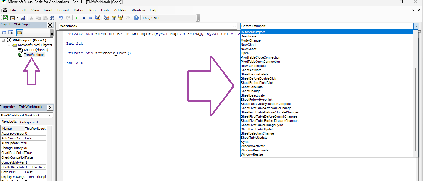 Why Dont I Have Thisworkbook In My Vba Editor And How Do I Activate It Microsoft Qanda