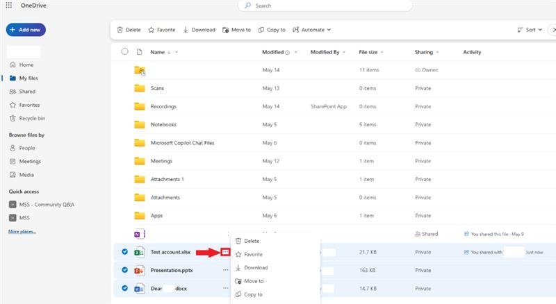 OneDrive Bug: Shared Link for Multiple Files Not Working - Microsoft Q&A