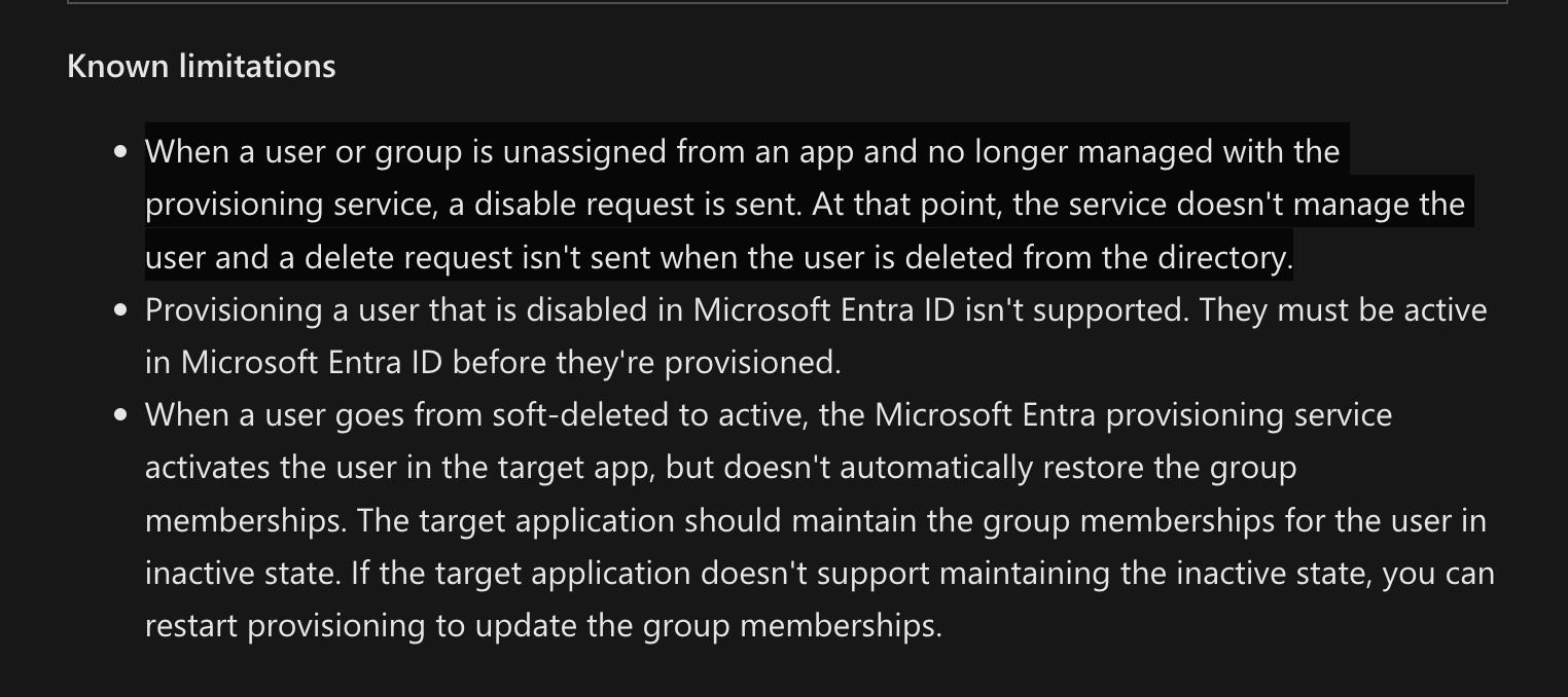 Entra Users Provisioning Configuration - Microsoft Q&A