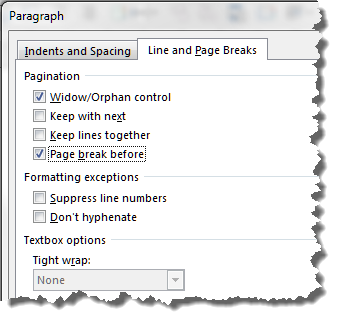 How to put page break automatically after every Sentence ?? help ...