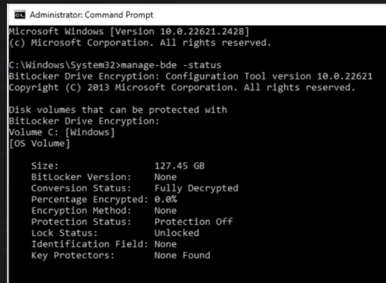 Windows 365 disk and data encryption issue - Microsoft Q&A