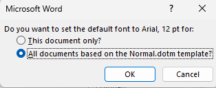 How to stop word from automatically changing fonts. - Microsoft Q&A