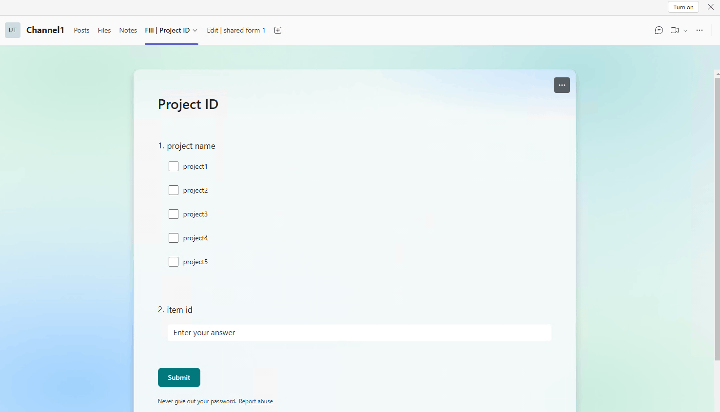 Customer Facing Form Submission to Microsoft Teams Channel - Microsoft Q&A