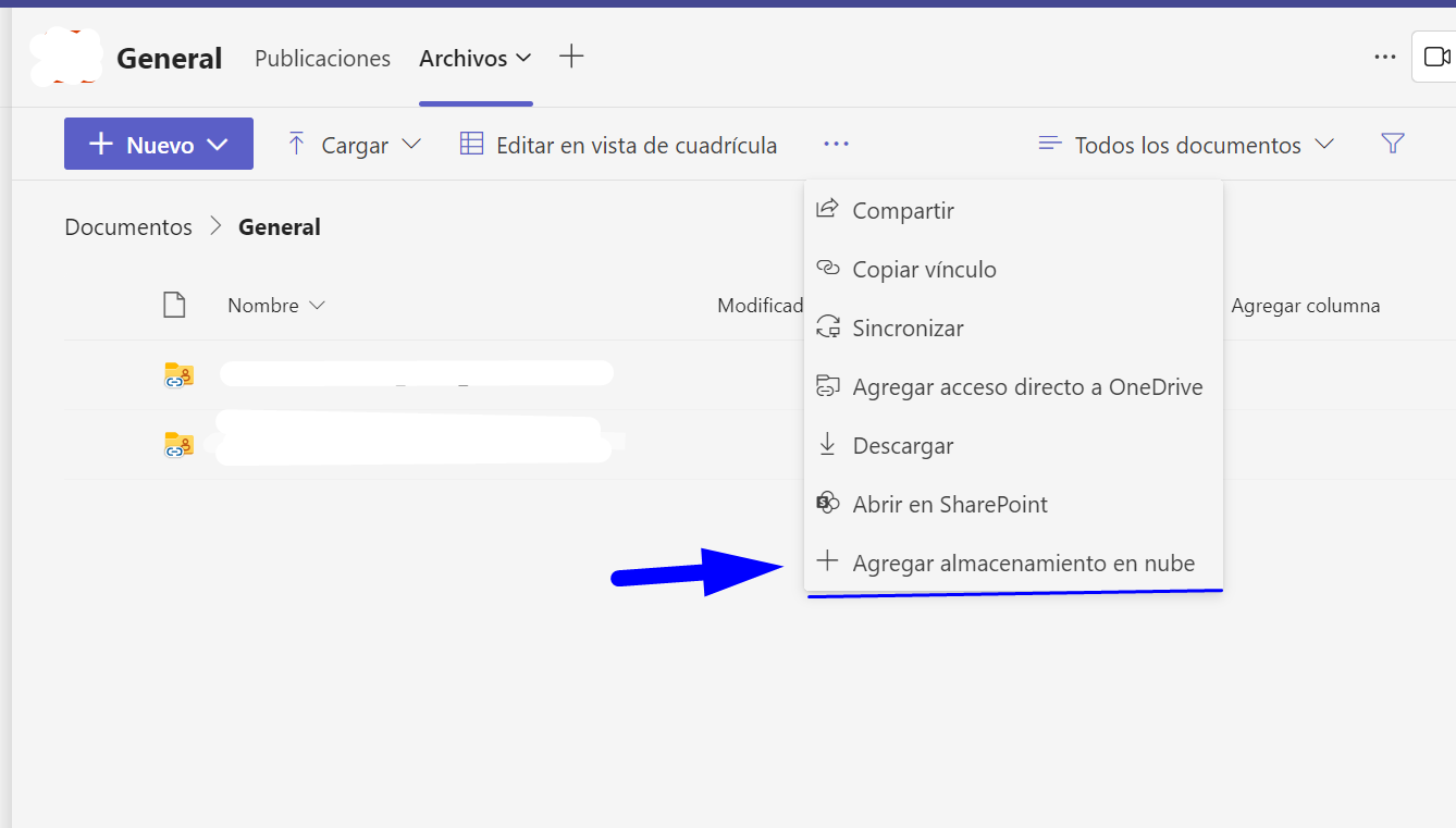 Cloud storage for SharePoint in teams - Microsoft Q&A