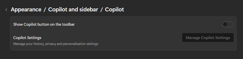 How can I remove Co-pilot as a search engine? - Microsoft Q&A