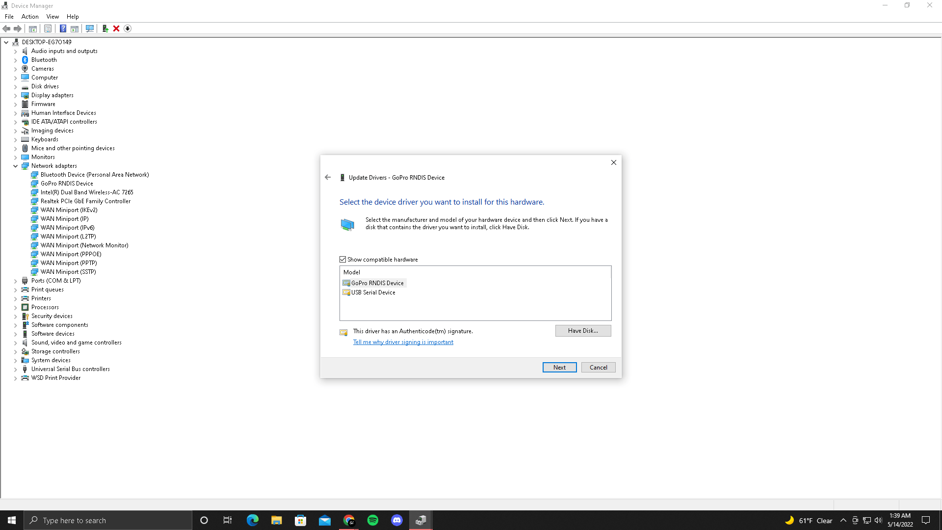 GoPro Device Drivers - Microsoft Q&A