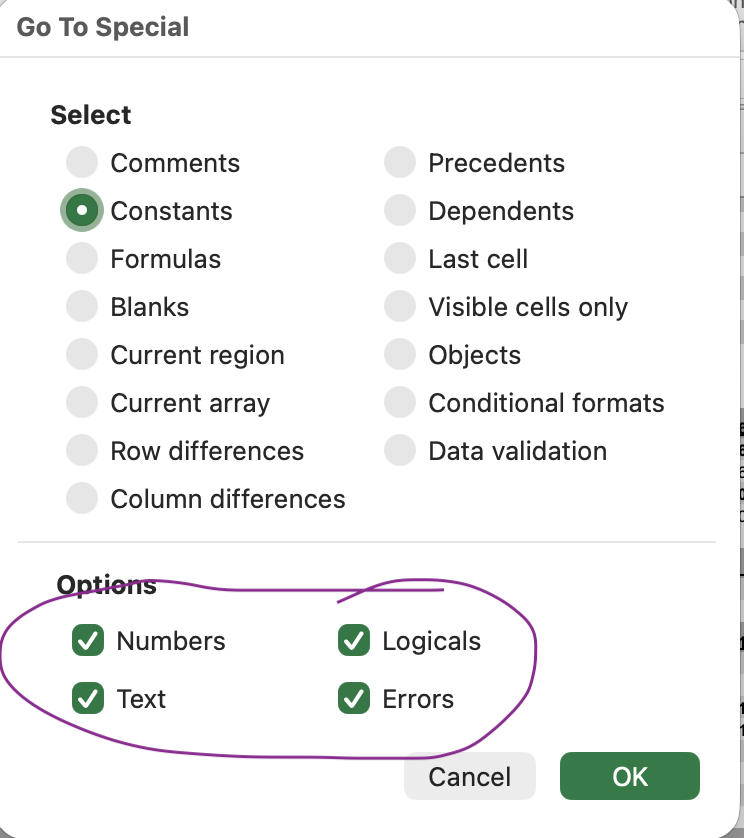 excel macOS go to options unavailable checkboxes - Microsoft Q&A