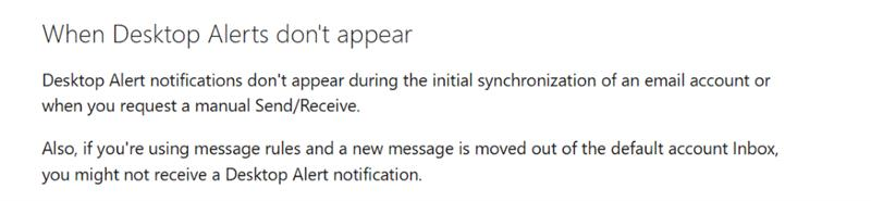 email notification pop up box - Microsoft Q&A