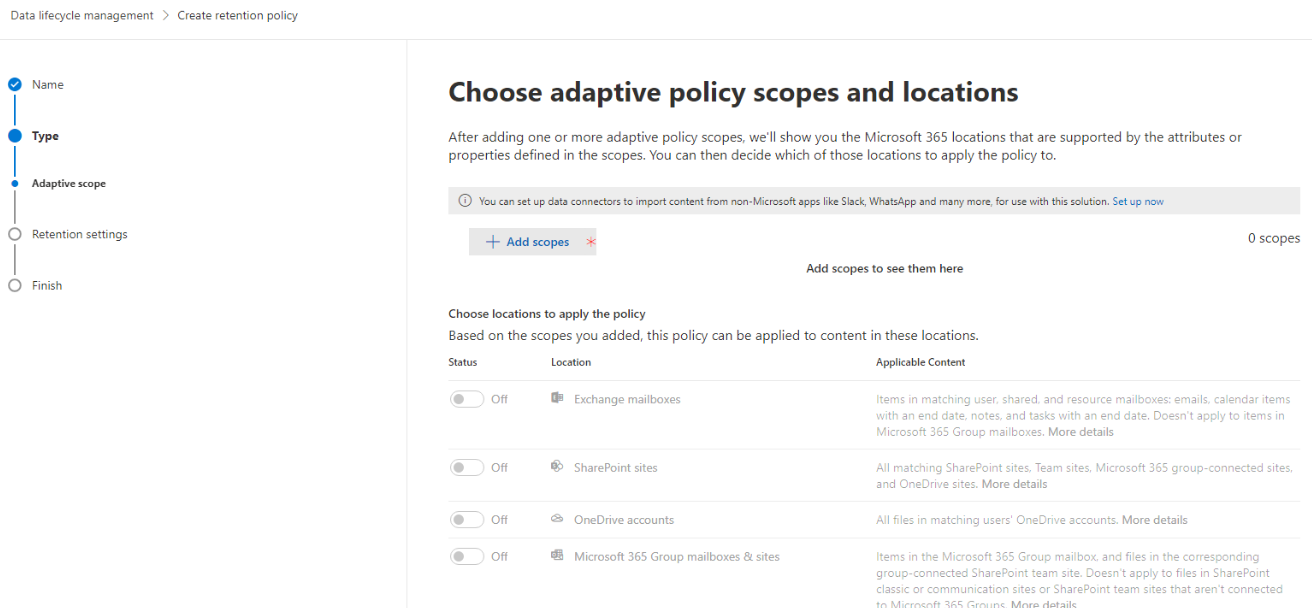 Adaptive Policy Scopes to Apply M365 Retention to Shared Mailbox - Microsoft Q&A