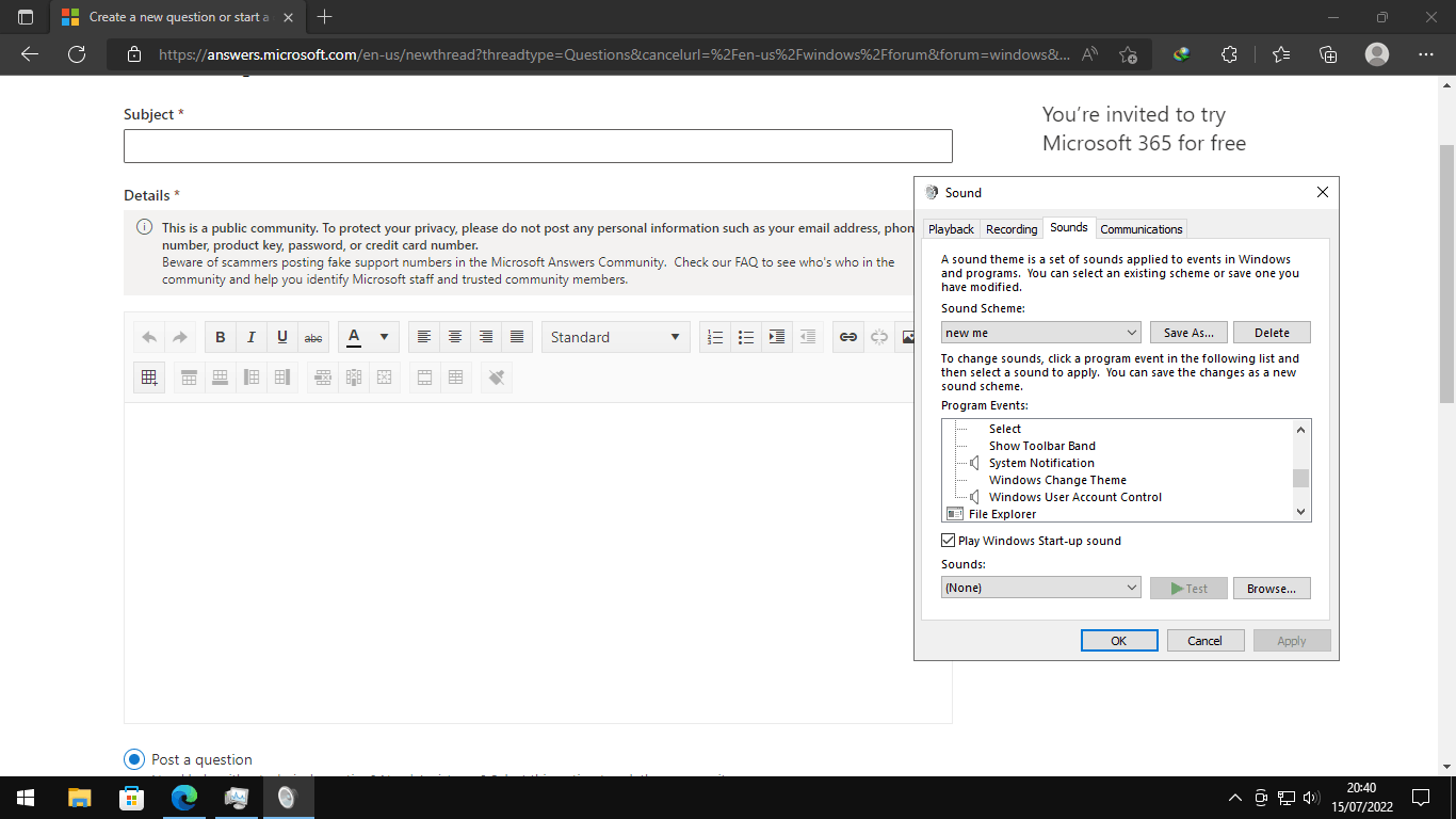 windows shutdown sound not showing up - Microsoft Q&A
