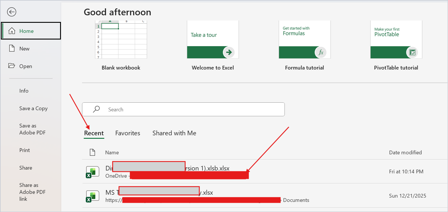 Excel file missing - Microsoft Q&A