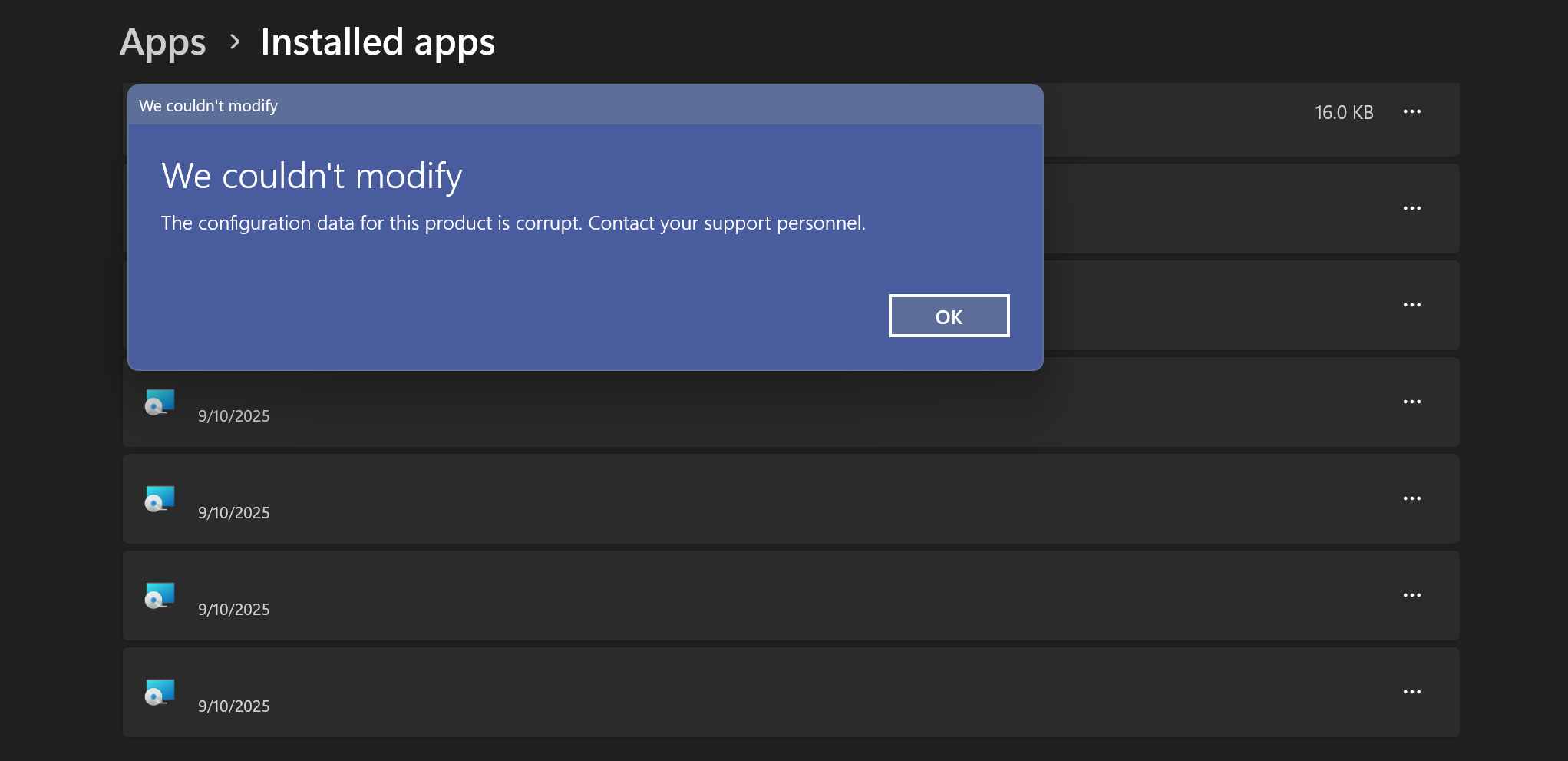 4 blank programs in add or remove programs, cannot modify - Microsoft Q&A