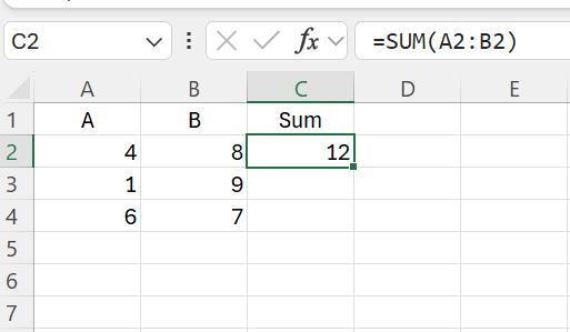 How to add a column in excel for a sum total - Microsoft Q&A