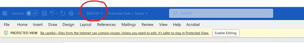 Why does my word document name change - Microsoft Q&A