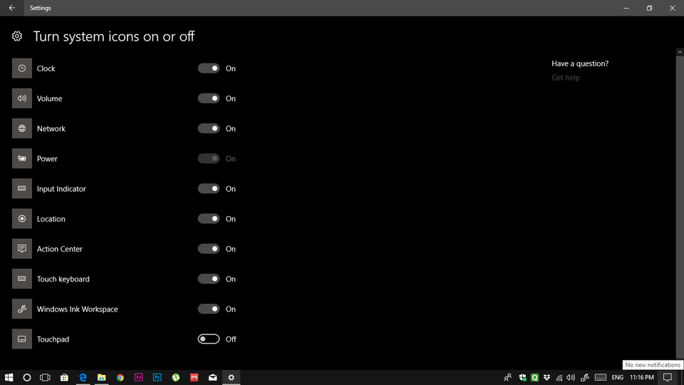 Missing Power Icon on Taskbar - Microsoft Q&A