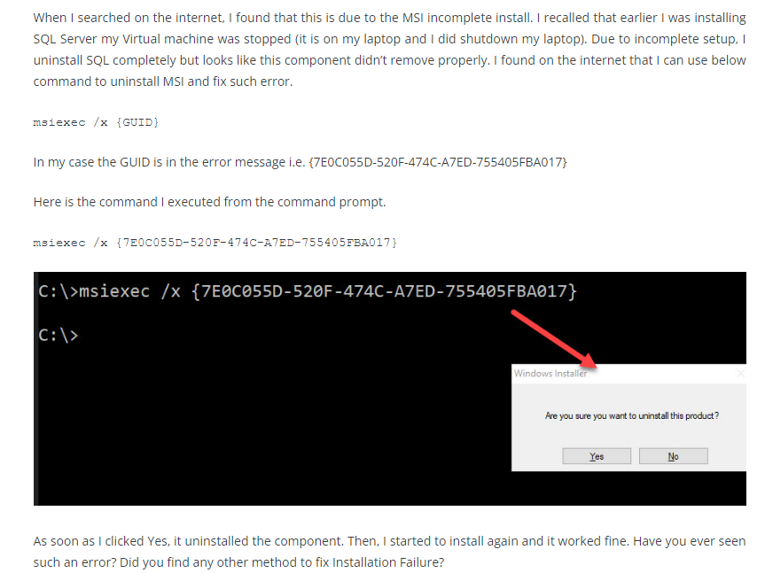 How to fix '1639' error SQL Server 2022? Error: How to fix '1639' error SQL Server 2022? Error: