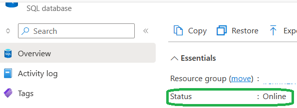 Where can i find Azure sql database provisioned or not in Azure Portal ...