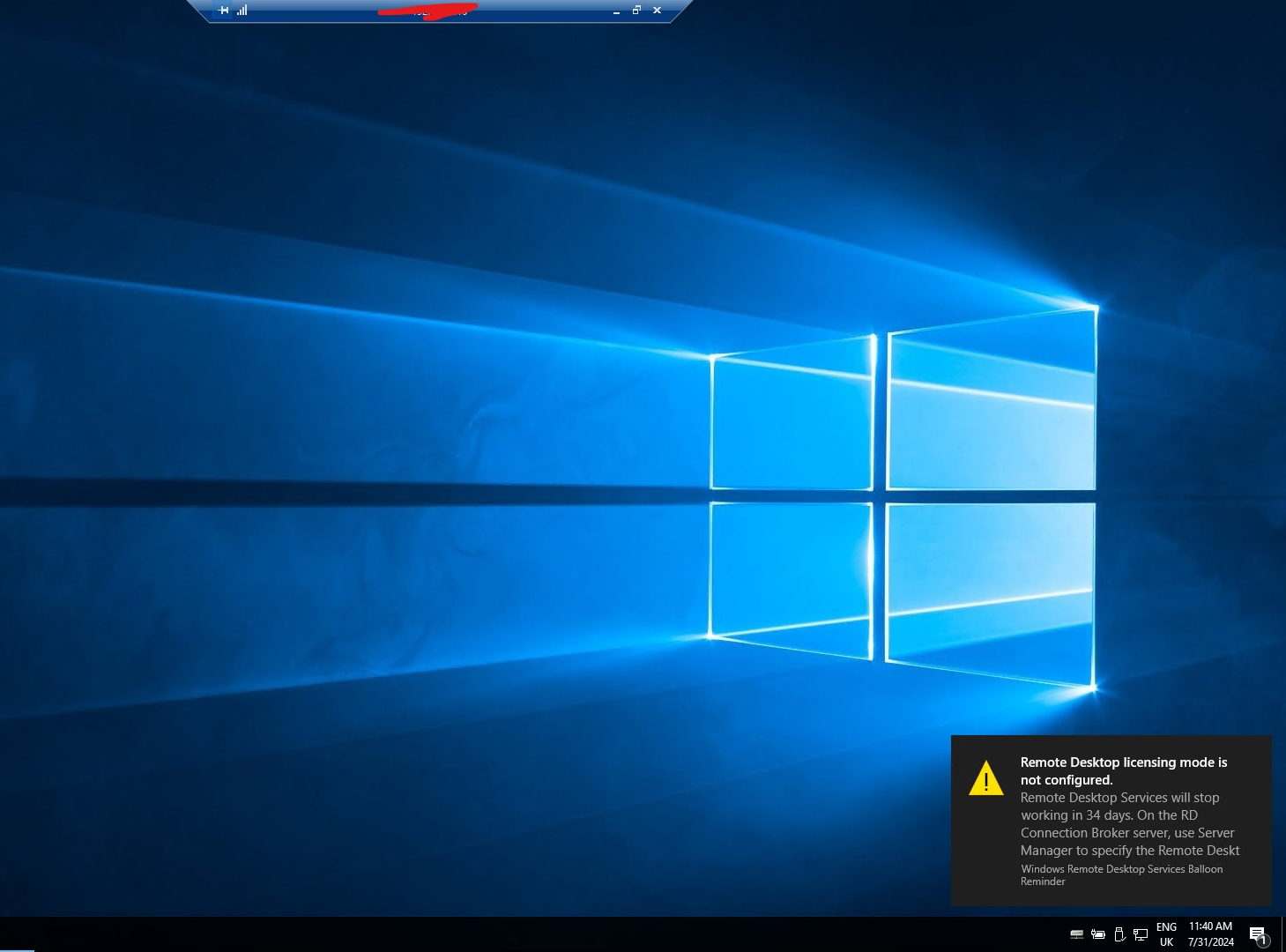 Remote desktop licensing mode is not configured - Microsoft Q&A