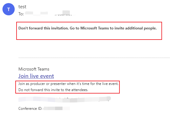 In Teams live events how do you control external parties' access ...