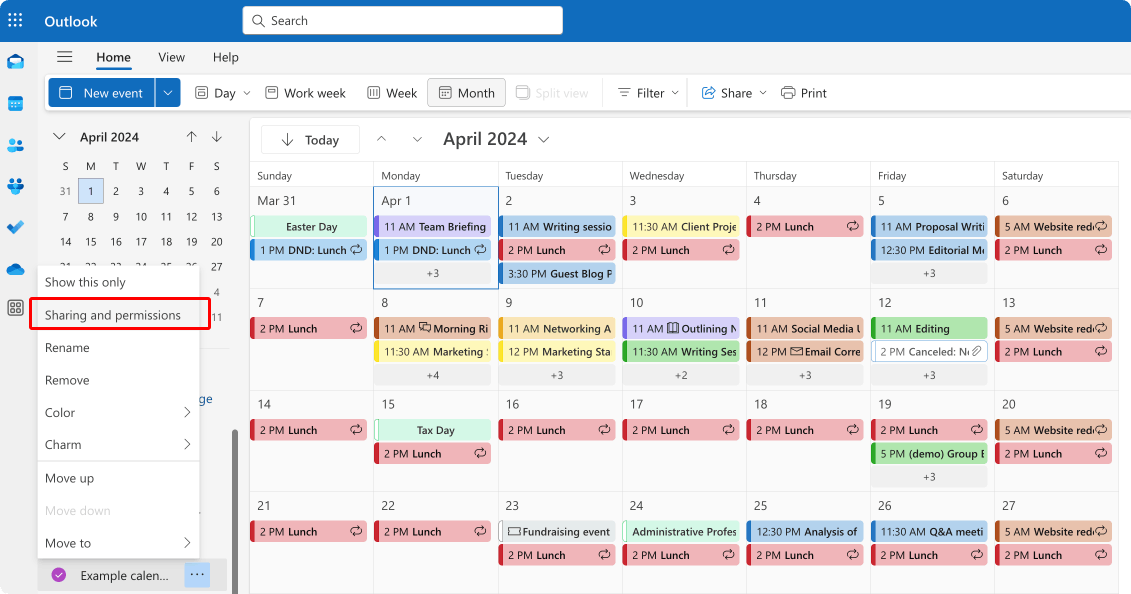 Creating a common project calendar that is synched to personal ...