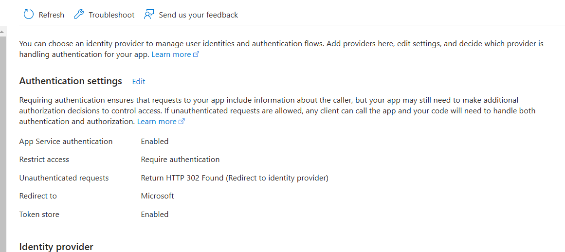App Service Authorization not working when redeploying an app - Microsoft Q&A