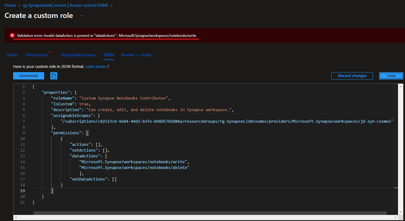 Custom Synapse Role - subset of Synapse Contributor - Microsoft Q&A