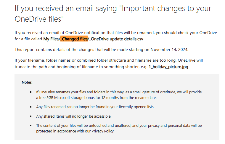 Files Relocated Automatically to '-changed files' folder on OneDrive ...