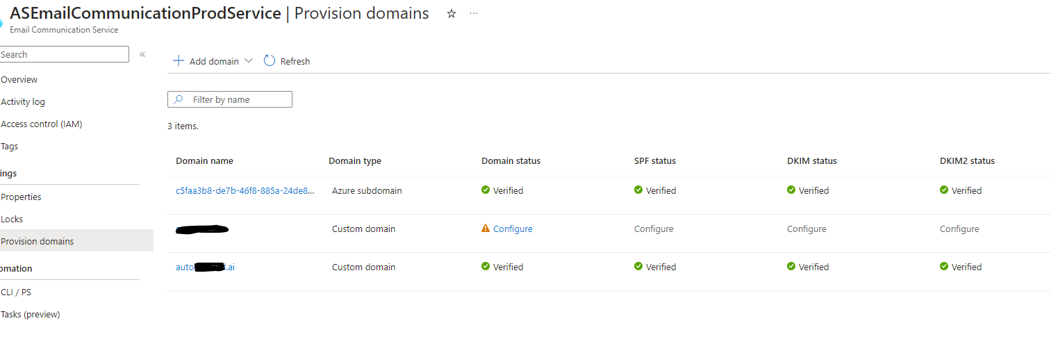 Option to add a From email address is disable and custom domain does not show up in Try Email ...
