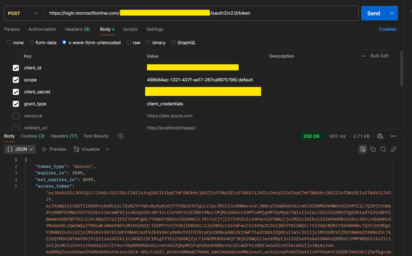 Unable to list Azure DevOps Organization by Azure DevOps REST API using ... Unable to list Azure DevOps Organization by Azure DevOps REST API using ...