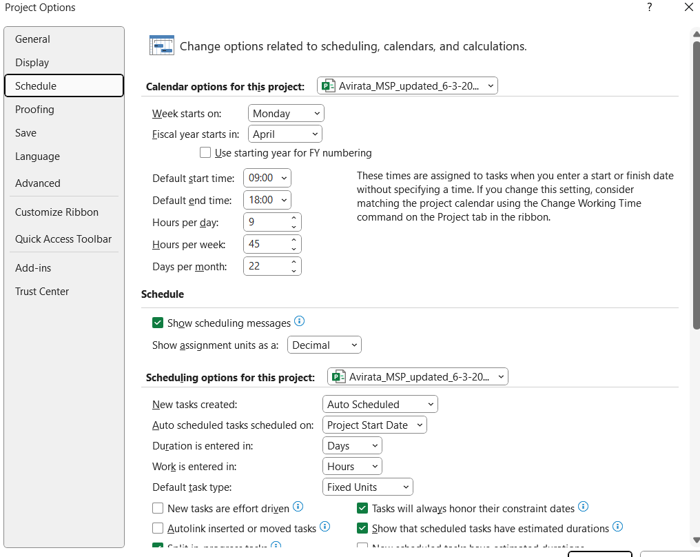 Incorrect Deviation Calculation in Microsoft Project Tracking Sheet – Need Resolution ...