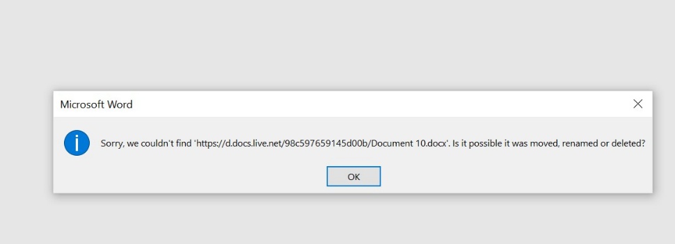 Blank doc error - Microsoft Q&A