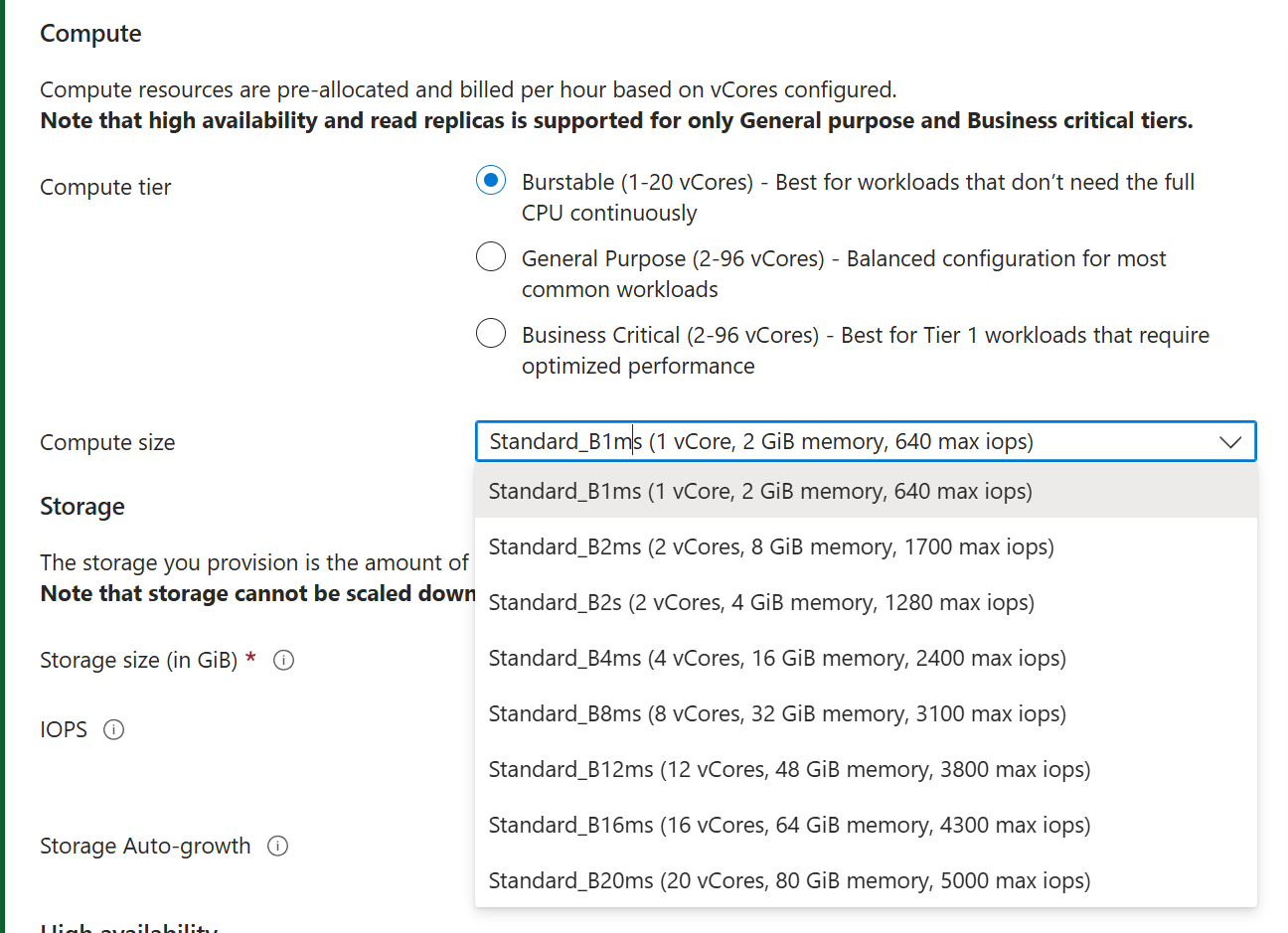 I can't select the b1s plan - Microsoft Q&A