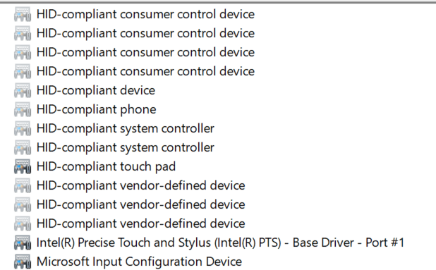 Hi ,I cant find HID compliant touch screen in my device manager,What ...