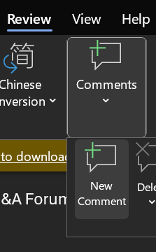 How to write notes right next to a text which moves with the text ...