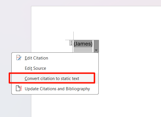 How to change the bracket shape in in-text citation - Microsoft Q&A