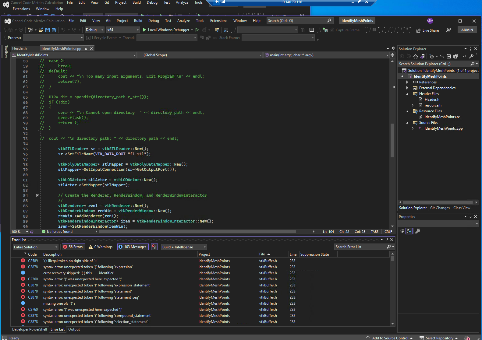 How to develop a VTK application with Visual Studio Community ...